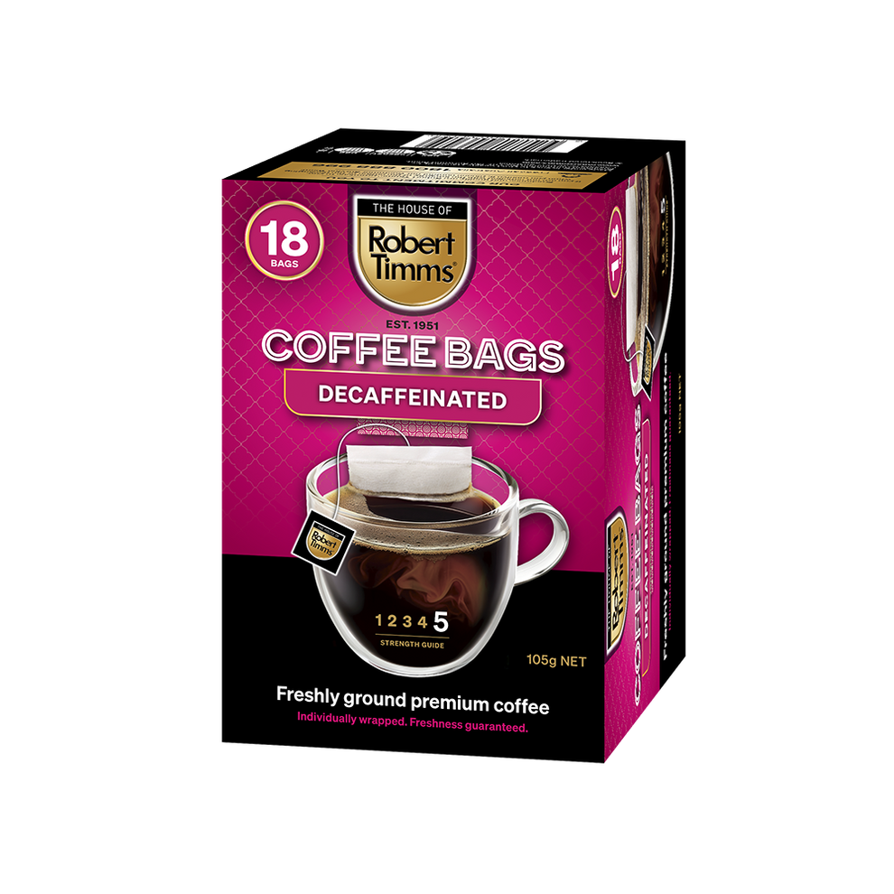 The House of Robert Timms Decaffeinated Coffee Bags – Fresh Food ...