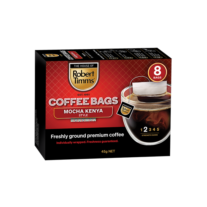 Mocha Kenya Coffee Bags 8s – Fresh Food Services AU